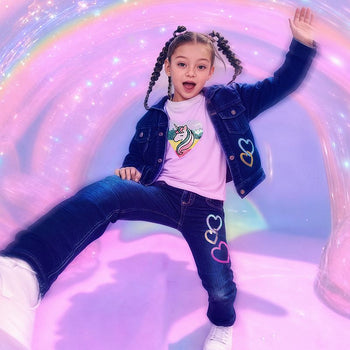 Organic Cotton Two-Piece Pyjama Set Pink Cupcake Print - Deux par Deux